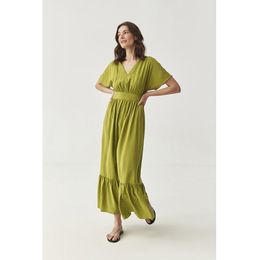 TATUUM Kleid in Oliv - 52% | Gr&ouml;&szlig;e 42 | Damen-kleider