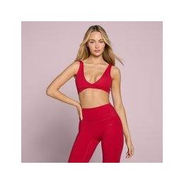 Myprotein MP Damen Tempo Twist-Front Sport-BH - Rosenrot - L