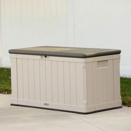 Kissenbox, Grau, Kunststoff, 128x67x64 cm, rostfrei, UV-best&auml;ndig, wetterfest, Gasdruckfeder, Aufbewahrung & Schutzh&uuml;llen, Gartenboxen