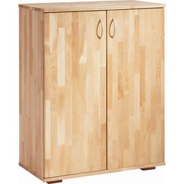 CARRYHOME Aktenschrank, Kernbuche, Holz, Kernbuche, massiv, 1 F&auml;cher, 73x90x38 cm, Typenauswahl, Arbeitszimmer, Aktenschr&auml;nke