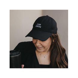 Eulenschnitt Cap " Ciao Kakao" in Schwarz - 14% | Damen-muetzen-caps