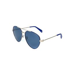 Polaroid Damen-Sonnenbrille in Blau/ Silber - 51% | Gr&ouml;&szlig;e 59 | Damen-brillen