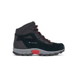 Columbia Leder-Boots "Youth Newton Ridge Amped" in Schwarz/ Rot - 63% | Gr&ouml;&szlig;e 35 | Kinderstiefel