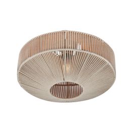 Trio Leuchten Deckenleuchte, Beige, Wei&szlig;, Textil, Metall, 31 cm, Lampen & Leuchten, Innenbeleuchtung, Leuchten nach R&auml;umen, B&uuml;rolampen