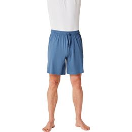 Herren Hose kurz grau-meliert + mittelblau, Gr&ouml;&szlig;e 60/62