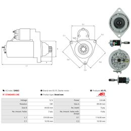 AS-PL Starter s4063 f&uuml;r Opel Ford ROVER