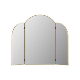 Vente-Unique Wandspiegel, Gold, Metall, Uni, Oval, 85x70.5x1.5 cm, Spiegel, Wandspiegel