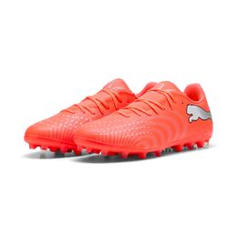 Fu&szlig;ballschuh Puma "FUTURE 9 PLAY MG", Damen, Gr. 43, rot (glowing rot, Puma wei&szlig;, Puma schwarz, Puma silber), Synthetik, Schuhe Fu&szlig;ballschuh, f&uuml;r Kunstrasen und harte Naturb&ouml;den, elastische Slip-on-Zunge