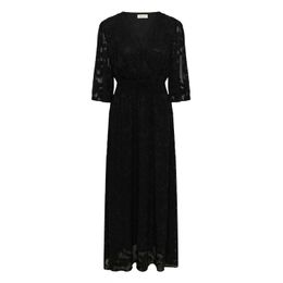 Midikleid Cream "Kleid CRMisandra", Damen, Gr. 36, N-Gr, schwarz (pitch schwarz), Obermaterial: 100% Polyester PES., Kleider Midikleid
