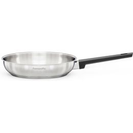 Bratpfanne Hanseatic "SMART", silberfarben, B:25,7cm H:5cm L:44,2cm &Oslash;:24cm, Pfannen, Bratpfanne, ohne Beschichtung, energiesparend, f&uuml;r alle Herdarten, inkl. Induktion
