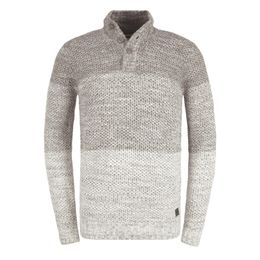 !Solid Troyer SOLID "Troyer SDAfton", Herren, Gr. L, grau (gray melange), Obermaterial: 100% Polyacryl PAN., Pullover Troyer