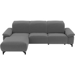 Ecksofa Musterring "MR370", grau, B:280cm H:83cm T:180cm, 100% Polyester, Sofas, Ecksofa, Farbe, Material, Sitzkomfort und Funktion w&auml;hlbar, Ma&szlig;e 280 x 180 cm