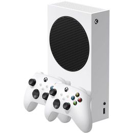 Xbox Konsolen-Set "Xbox Series S inkl. 2 Controller", wei&szlig;, B:15,1cm H:27,5cm T:6,5cm, Spielekonsolen
