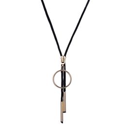 Kette mit Anh&auml;nger Firetti "in Rei&szlig;verschluss-Optik", schwarz (gelbgoldfarben, schwarz), Halsketten, Damen, Materialmix Polyester, L: 106, Materialmix, Polyester