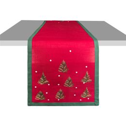 Tischl&auml;ufer OTTO HOME "Josselin" Gr. 1, rot, B:140cm L:40cm, Polyester, Tischdecken