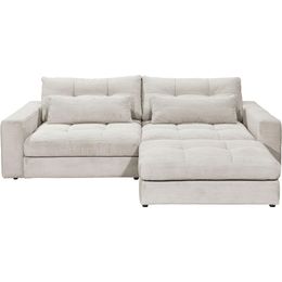 3-Sitzer ED EXCITING DESIGN, ivory, B:265cm H:94cm T:122cm, 92% Polyester, 8% Polyamid, Sofas