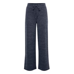 Sweathose oxmo "Sweathose OXBerenice", Damen, Gr. S, N-Gr, blau (total eclipse melange), Obermaterial: 58% Viskose CV. 38% Polyester PES. 4% Elasthan EL., Hosen Sweathose