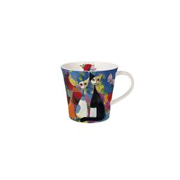 Tasse Goebel "Rosina Wachtmeister - Gioia di primavera", bunt, B:10,5cm H:9,5cm, Fine China-Porzellan, Trinkgef&auml;&szlig;e, Tasse, F&uuml;llmenge 0,35l