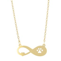 Adelia&acute;s Kette ohne Anh&auml;nger ADELIA&acute;S "Halskette &ndash; Ankerkette Unendlichkeitszeichen aus Edelstahl 43+5", gold, Halsketten, Damen, 48cm, Edelstahl, Perfekt zum Verschenken an besondere Menschen