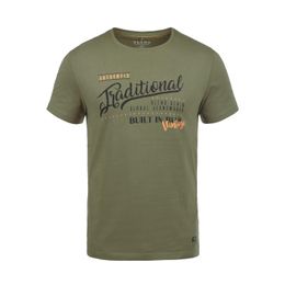Rundhalsshirt Blend "Rundhalsshirt BHDoppler", Herren, Gr. S, gr&uuml;n (dusty olive gr&uuml;n), Obermaterial: 100% Baumwolle CO., Shirts Rundhalsshirt