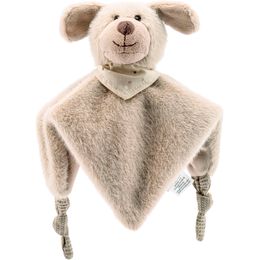 Schmusetuch Sterntaler "Hund Lucky, S", Baby, grau (graubeige), Polyester, Schnuffelt&uuml;cher