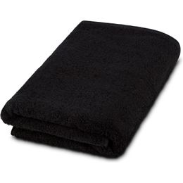 Duschtuch Ross "Vita 4004", bunt (schwarz), B:70cm L:140cm, Frottier, Obermaterial: 100% Baumwolle, Handt&uuml;cher, Bestickung Ross-Emblem