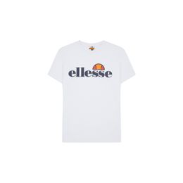 T-Shirt Ellesse "T-Shirt SL PRADO TEE 1er Pack", Jungen, Gr. M, wei&szlig;, Obermaterial: 100% Baumwolle CO., Shirts T-Shirt