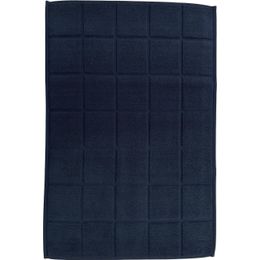 Duschmatte Ross "Duschvorleger", nachtblau, H:10mm, Baumwolle, Badematten, besonders weich, Badezimmerteppich, uni