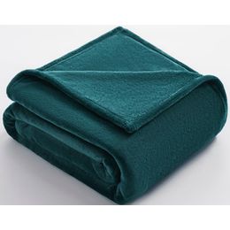 Wohndecke OTTO HOME "Tianna", gr&uuml;n (petrol), B:150cm L:200cm, Polyester, Wohndecken, Wohndecke, weiche Kuscheldecke,150x200cm, leicht & kompakt, pflegeleicht, premium