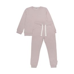 Langarmshirt & Hose Minymo "Hausanzug MISweat", M&auml;dchen, Gr. 92, lila (violet ice), Obermaterial: 60% Baumwolle CO. 40% Polyester PES., KOB Set-Artikel