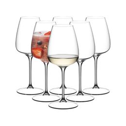 Wei&szlig;weinglas "Wei&szlig;wein / Champagnerglas / Spritz Drink Grape 550 ml 6er Set transparent", bunt (transparent), B:9,2cm H:23,6cm &Oslash;:9,2cm, Glas, RIEDEL THE WINE GLASS COMPANY, Trinkgef&auml;&szlig;e, Wei&szlig;weinglas, Sp&uuml;lmaschinengeeignet
