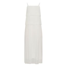 Midikleid Kaffe "Kleid KAkiera", Damen, Gr. 44, N-Gr, wei&szlig; (chalk), Obermaterial: 100% Polyester PES., Kleider Midikleid