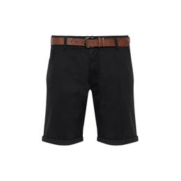 Chinoshorts INDICODE "Chinoshorts IDTenefa", Herren, Gr. S, N-Gr, schwarz, Obermaterial: 98% Baumwolle CO. 2% Elasthan EL., Hosen Chinoshorts