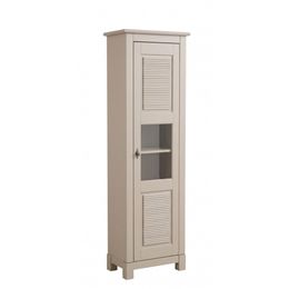 Vitrine OTTO HOME "Rauna Vitrinenschrank, Stauraumchrank", kaschmir, bei, B:57,4cm H:180cm T:38cm, Massivholz, Schr&auml;nke, Vitrine, H&ouml;he 180 cm, aus massiver Kiefer, FSC-zertifiziert