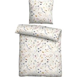 Bettw&auml;sche "Mira", beige (natur), B/L: 135cm x 200cm, 1 Stk., 1 Stk., Renforc&eacute;, B/L: 80cm x 80cm, 2 Stk., Renforc&eacute;, Obermaterial: 100% Baumwolle, CASTELL - MARKENBETTW&Auml;SCHE, Bettw&auml;sche, Bettw&auml;sche, atmungsaktiv, strapazierf&auml;hig, temperaturausgleichend, Rei&szlig;verschluss