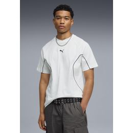 T-Shirt Puma "SPORT TEE", Jungen, Gr. L, Puma wei&szlig;, Jersey, Obermaterial: 100% Baumwolle, unifarben, regular fit normal, Rundhals, Shirts T-Shirt, Regular Fit, Kurzarm, Rundhalsausschnitt