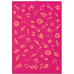 Geschirrtuch Ross "Candy Bar 3er-Pack", pink, orange, B:18cm H:4cm L:27cm T:4cm, 100% Baumwolle, Geschirrt&uuml;cher, Geschirrtuch