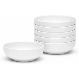 M&uuml;slischale Van Well "Malm&ouml;, Schale 15 cm, 6 St&uuml;ck", wei&szlig;, H:6,5cm &Oslash;:15cm, Steingut, Sch&uuml;sseln, M&uuml;slischale, sp&uuml;lmaschinen- und mikrowellengeeignet