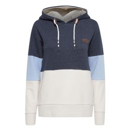 Kapuzenpullover oxmo "Hoodie OXKathrine", Damen, Gr. S, blau (total eclipse melange), Obermaterial: 60% Baumwolle CO. 40% Polyester PES., Sweatshirts Kapuzenpullover