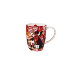 Tasse Goebel "Rosina Wachtmeister - Prato fiorito colorato", bunt, B:9cm H:11cm, Fine China-Porzellan, Trinkgef&auml;&szlig;e, Tasse, F&uuml;llmenge 0,4l