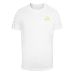 T-Shirt MisterTee "MisterTee Sunny Paradise Tee", Jungen, Gr. S, wei&szlig;, 100% Baumwolle, bedruckt, normal, Rundhals, Shirts T-Shirt