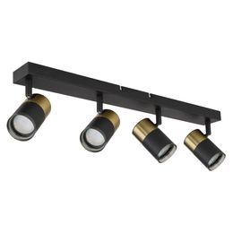 Globo LIGHTING Deckenstrahler "BRISBON", schwarz (schwarz matt), 1 Stk., Leuchten, Deckenspot, Wohnzimmer, Flur, Wohnbereich, Deckenstrahler