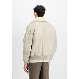 Bomberjacke Alpha Industries "B-15 III TT Two Tone", Herren, Gr. S, beige (organic beige), Obermaterial: 100% Nylon, Futter: 100% Polyester, &Auml;rmelfutter: 100% Nylon, F&uuml;llung: 100% Polyester, Jacken Bomberjacke