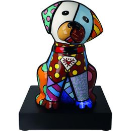 Dekofigur Goebel "Romero Britto - Baby Blue", bunt, B:21,5cm H:29,5cm T:19,5cm, Porzellan, Dekofiguren, Limitiert auf 1.000 St&uuml;ck, mit Zertifikat