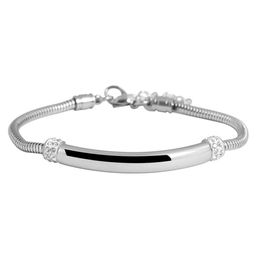 Adelia&acute;s Armband ADELIA&acute;S "Armband aus Edelstahl 18+3 cm", silber, Armb&auml;nder, Damen, 21cm, Edelstahl, Armband, Perfekt als Geschenk zum Geburtstag