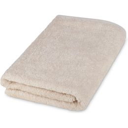Duschtuch Ross "Vita 4004", bunt (leinen), B:70cm L:140cm, Frottier, Obermaterial: 100% Baumwolle, Handt&uuml;cher, Bestickung Ross-Emblem