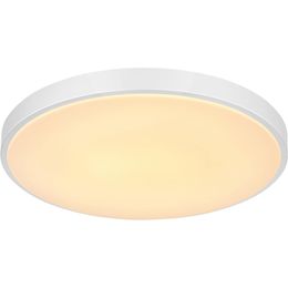 Globo LIGHTING LED Deckenleuchte "SONNY", wei&szlig;, 1 Stk., Leuchten, Deckenlampe/rund/Wohnzimmer/Schlafzimmer/modern, LED Deckenleuchte