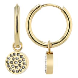 Adelia&acute;s Kettenanh&auml;nger ADELIA&acute;S "Anh&auml;nger &ndash; Gravuranh&auml;nger aus Edelstahl mit Strass Steinchen", gold, Schmuckanh&auml;nger, Damen, Edelstahl, Kettenanh&auml;nger, Ideal als Geschenk zum Geburtstag
