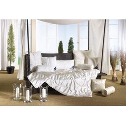 Naturfaserbettdecke Billerbeck "Bari Superlight, Bettdecke in 135x200 cm, 155x220 cm, Sommer", beige (champagner), B:135cm L:200cm, Bezug: 100% Baumwolle. F&uuml;llung: 90% Viskose, 10% Polyester, Bettdecken, Sommerdecke mit Bambusf&uuml;llung