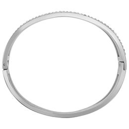 Adelia&acute;s Armreif ADELIA&acute;S "Armband &ndash; Armreif aus Edelstahl mit Strass Steinchen &Oslash; 6,0 cm cm", silber, Armb&auml;nder, Damen, 6cm, Edelstahl, Armreif, Eine sch&ouml;ne Geschenkidee f&uuml;r jeden Anlass